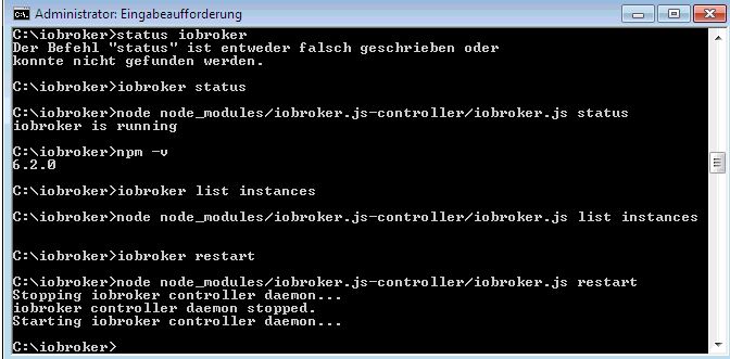 ioBroker windows installation