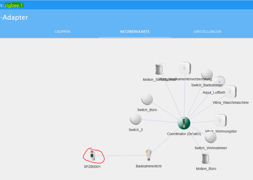 Zigbee.1 schnappt sich gelegentlich Aktoren der Zigbee.0 Instanz