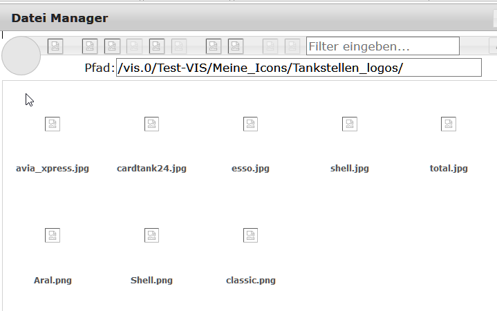 Darstellungsproblem im Dateimanager