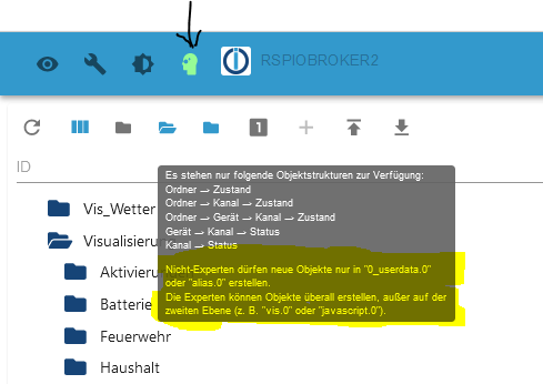 Datenpunkte überall anlegen