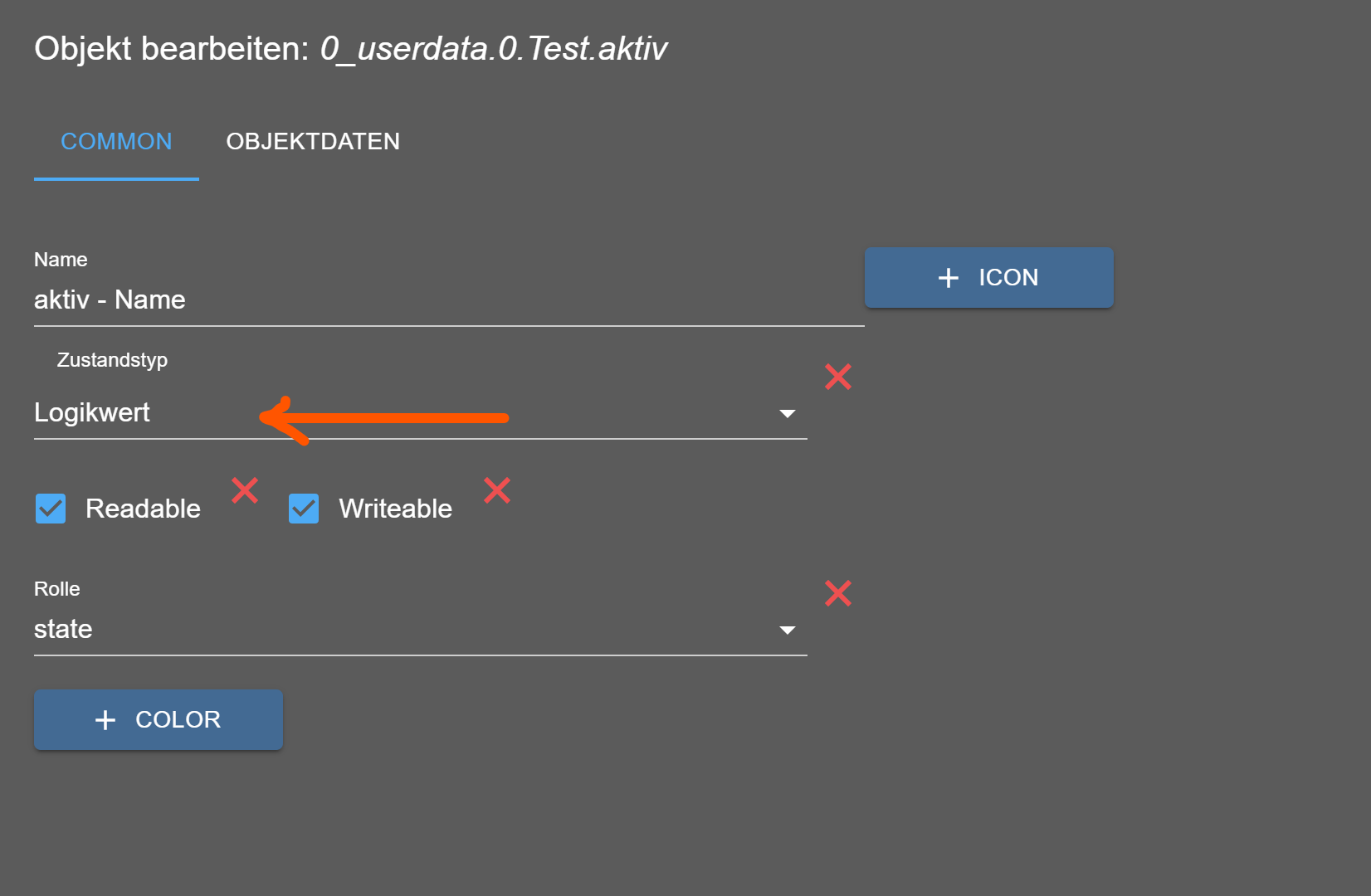 Fehlermeldungen bzgl Datentypen