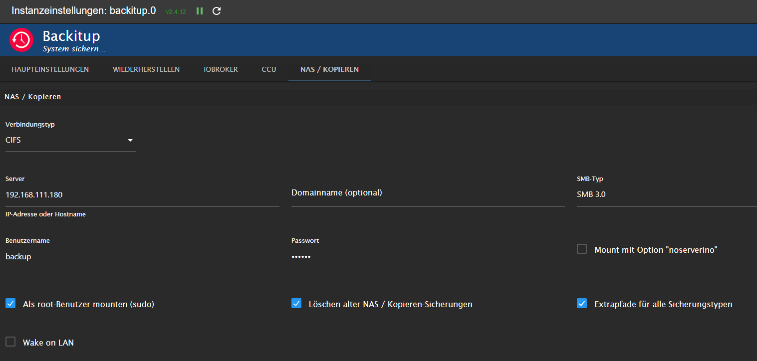 Update JS-Controller: Scripte weg, Backup funkt. nicht