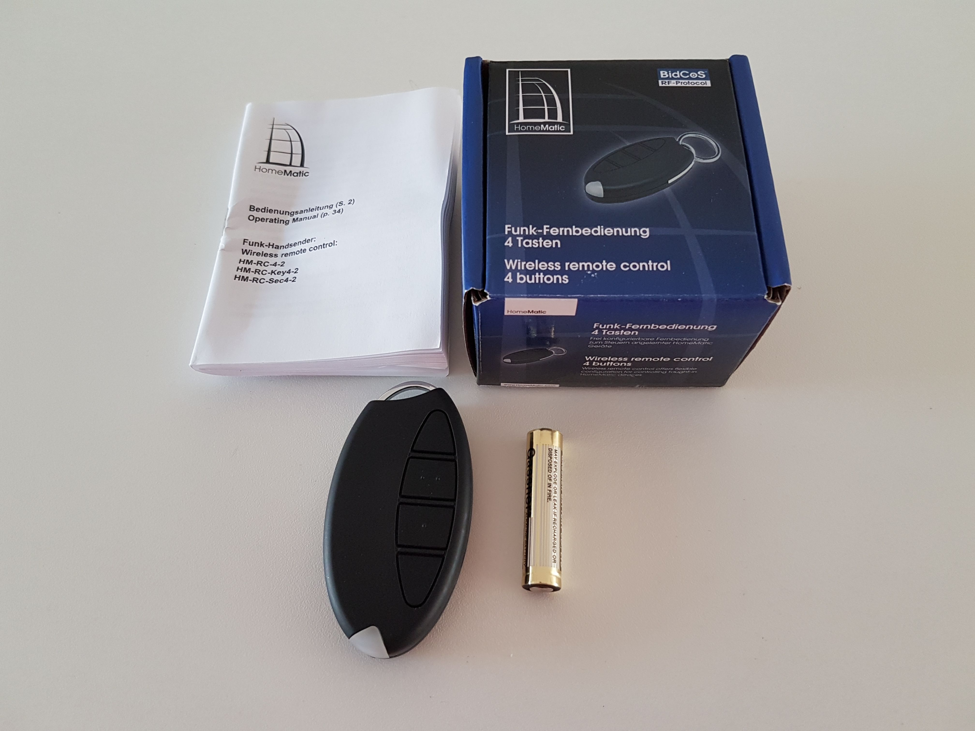 [Verkauft] HomeMatic Funk-Fernbedienung 4 Tasten