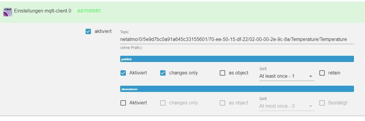 MQTT-Adapter gleichzeitig als Server und Client?
