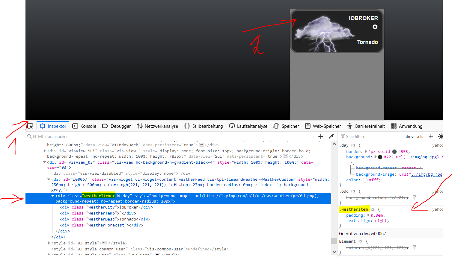 timeandweather widget css