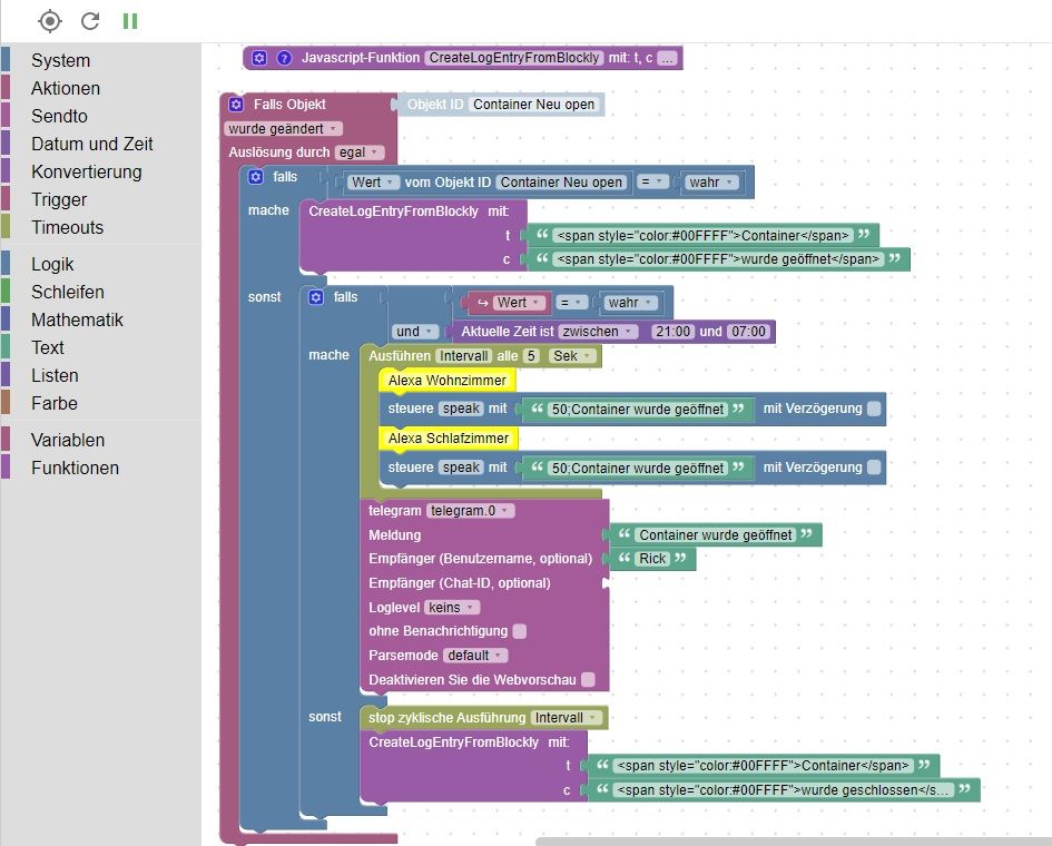 Frage zum SystemEventList