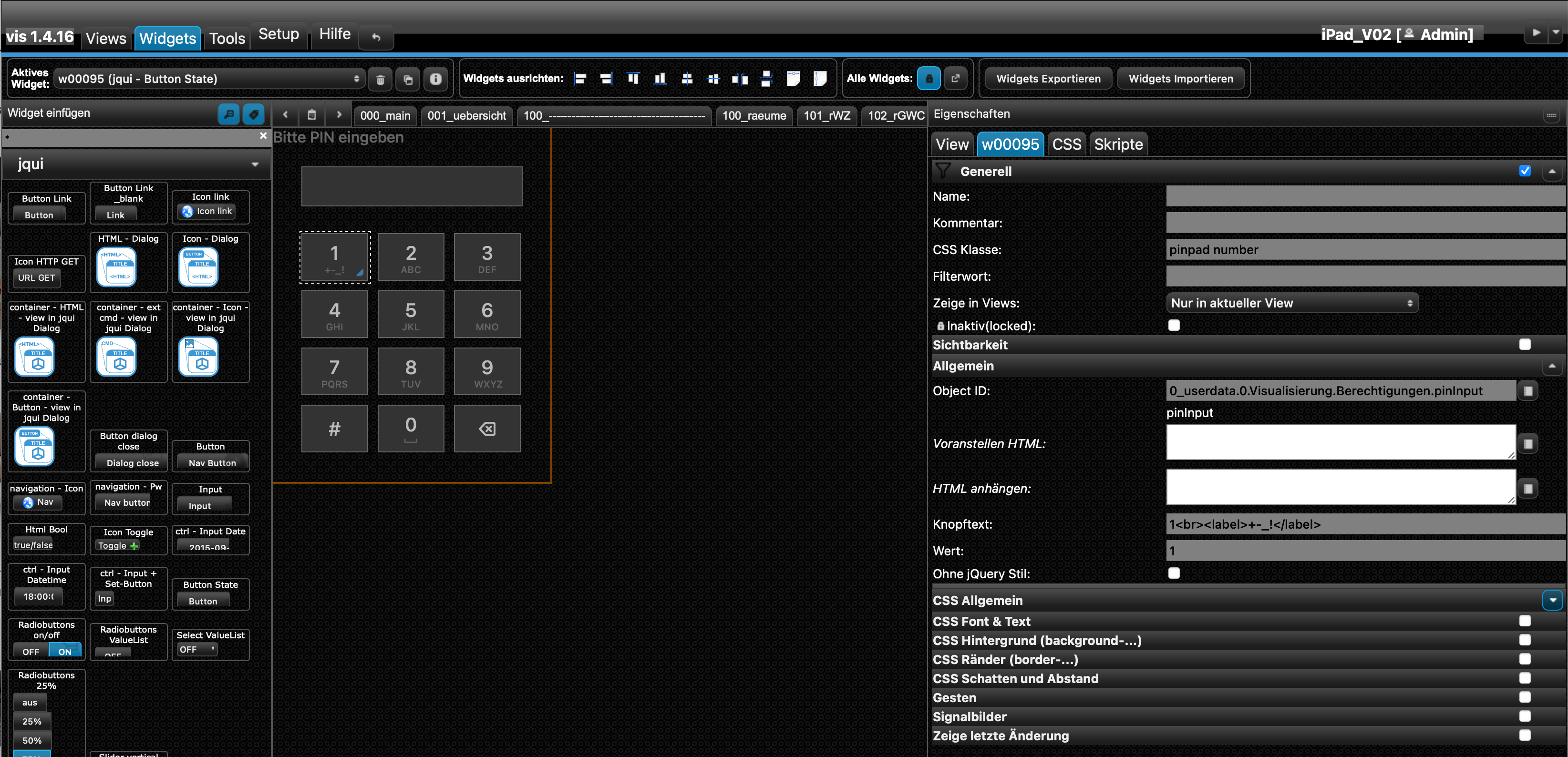 Login per VIS / Kennwortabfrage