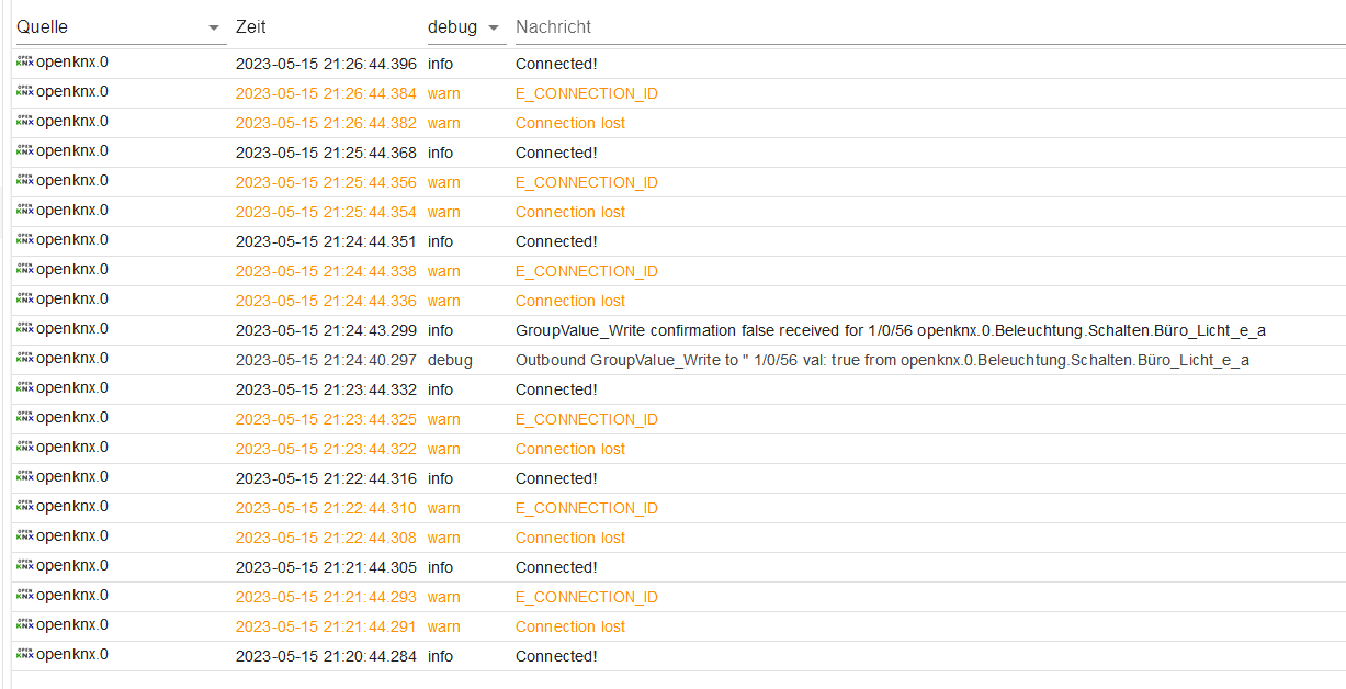 ioBroker mit openKNX und MDT IP Gateway
