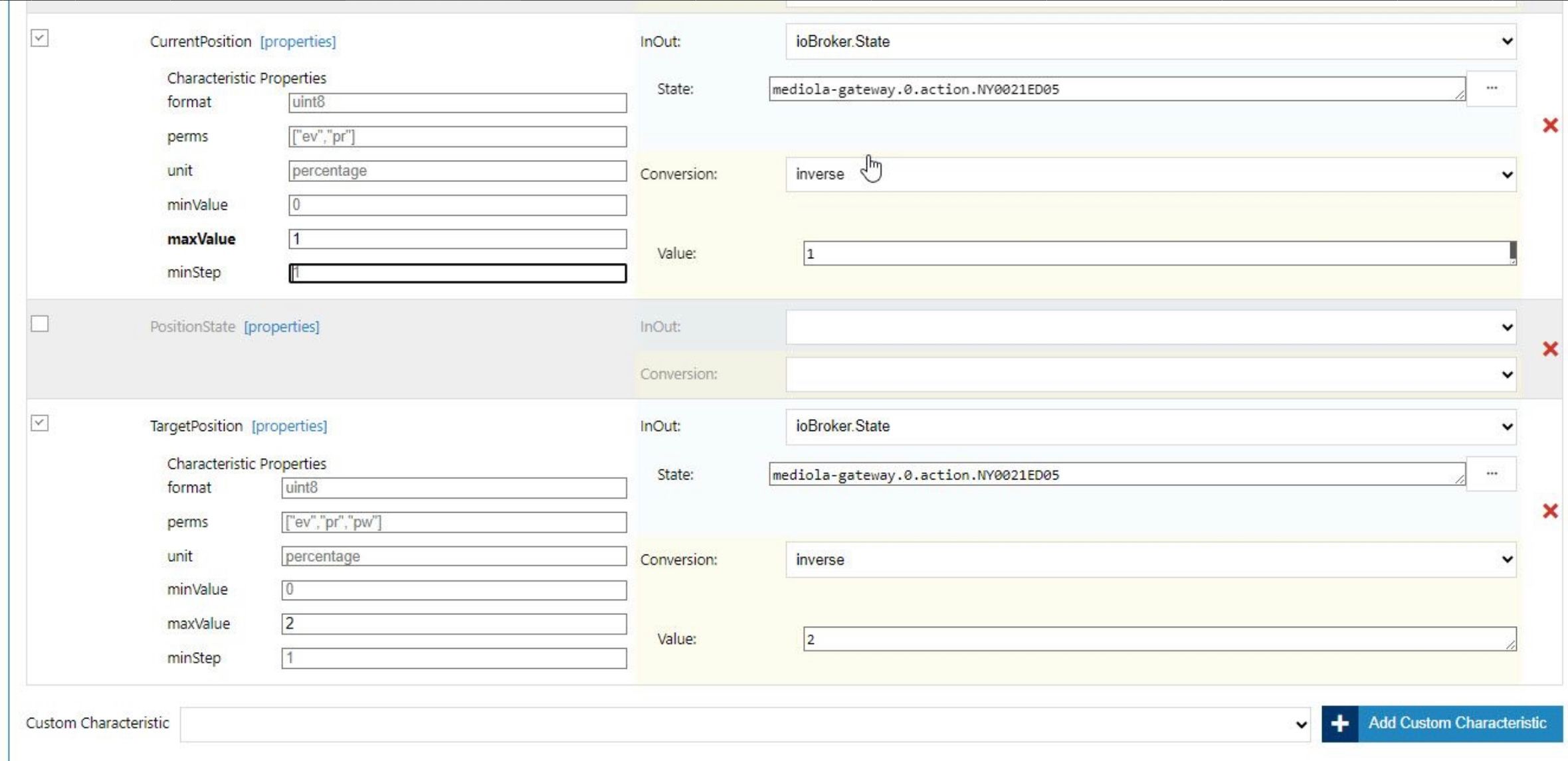 Iobroker - Adapter yahka für Rollädensteuerung
