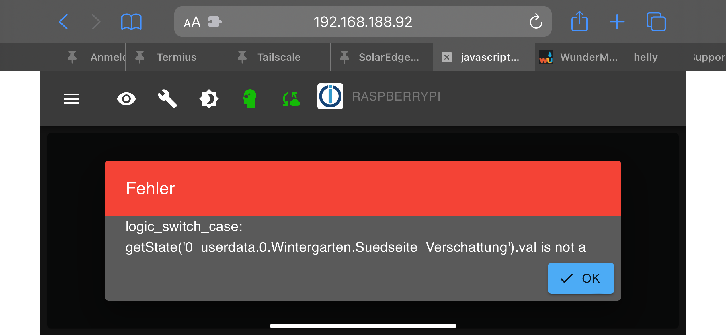 Probleme mit ‚der Fall ist‘