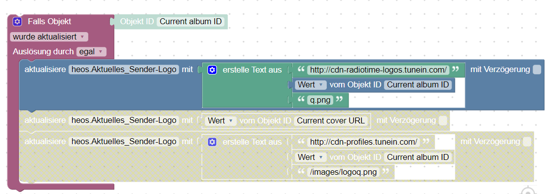 Denon/HEOS Sender Logo anzeigen