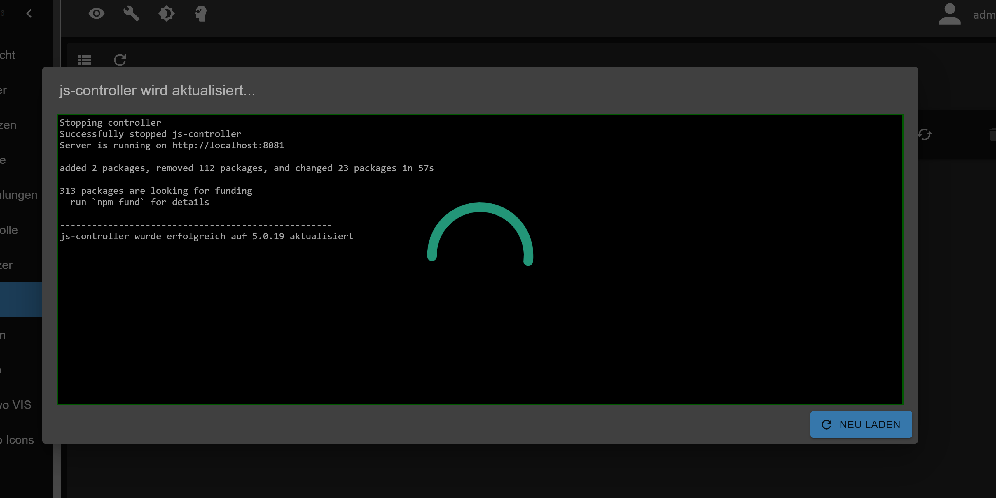 [gelöst]Hilfe!!! Nach update auf js-controller 5.0.19